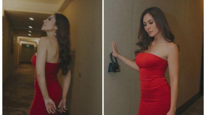 Kenakan Gaun Merah Penampilan Wulan Guritno Curi Perhatian Halaman